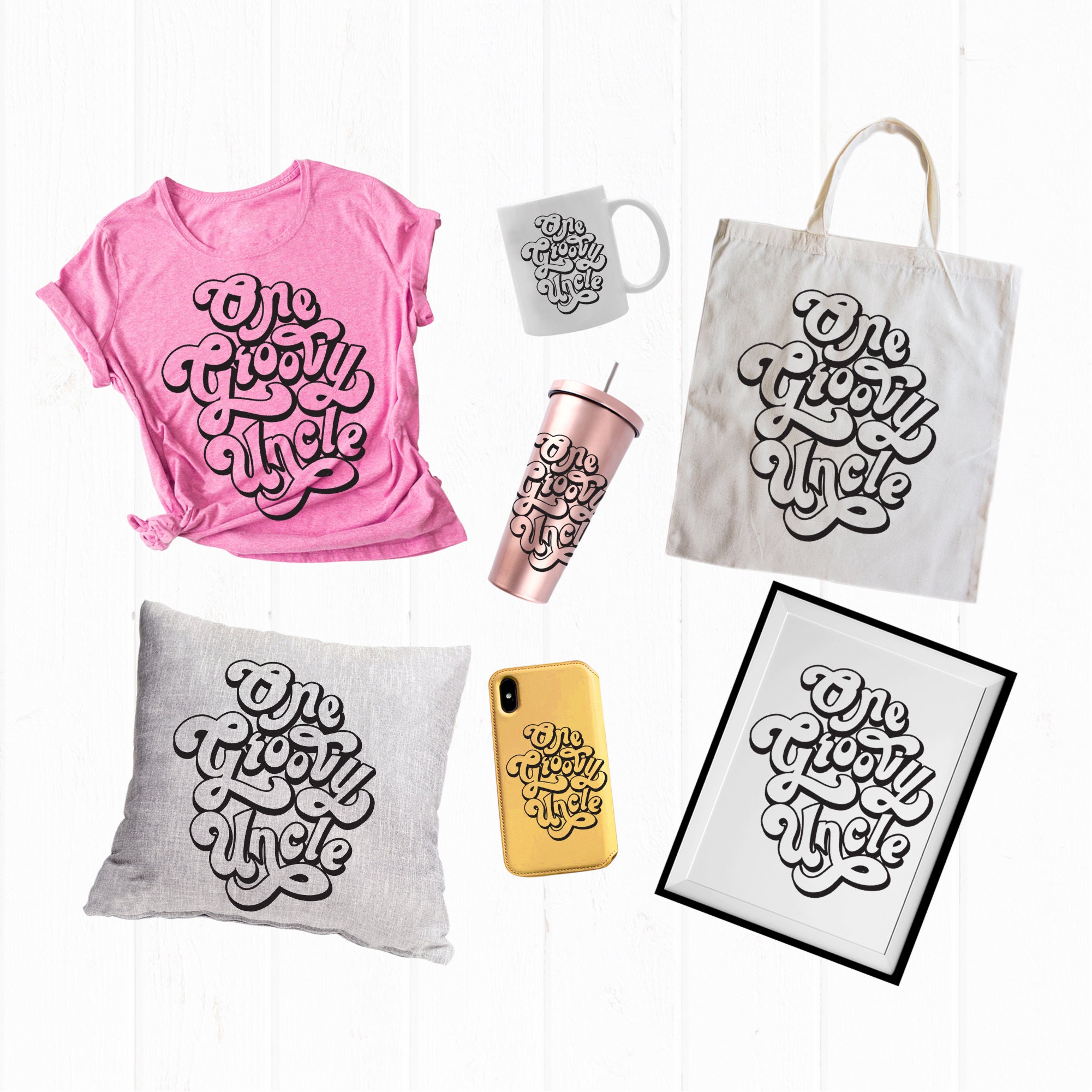 One Groovy Uncle Svg, Groovy Shirt SVG Png Cutting Files for Cricut and ...