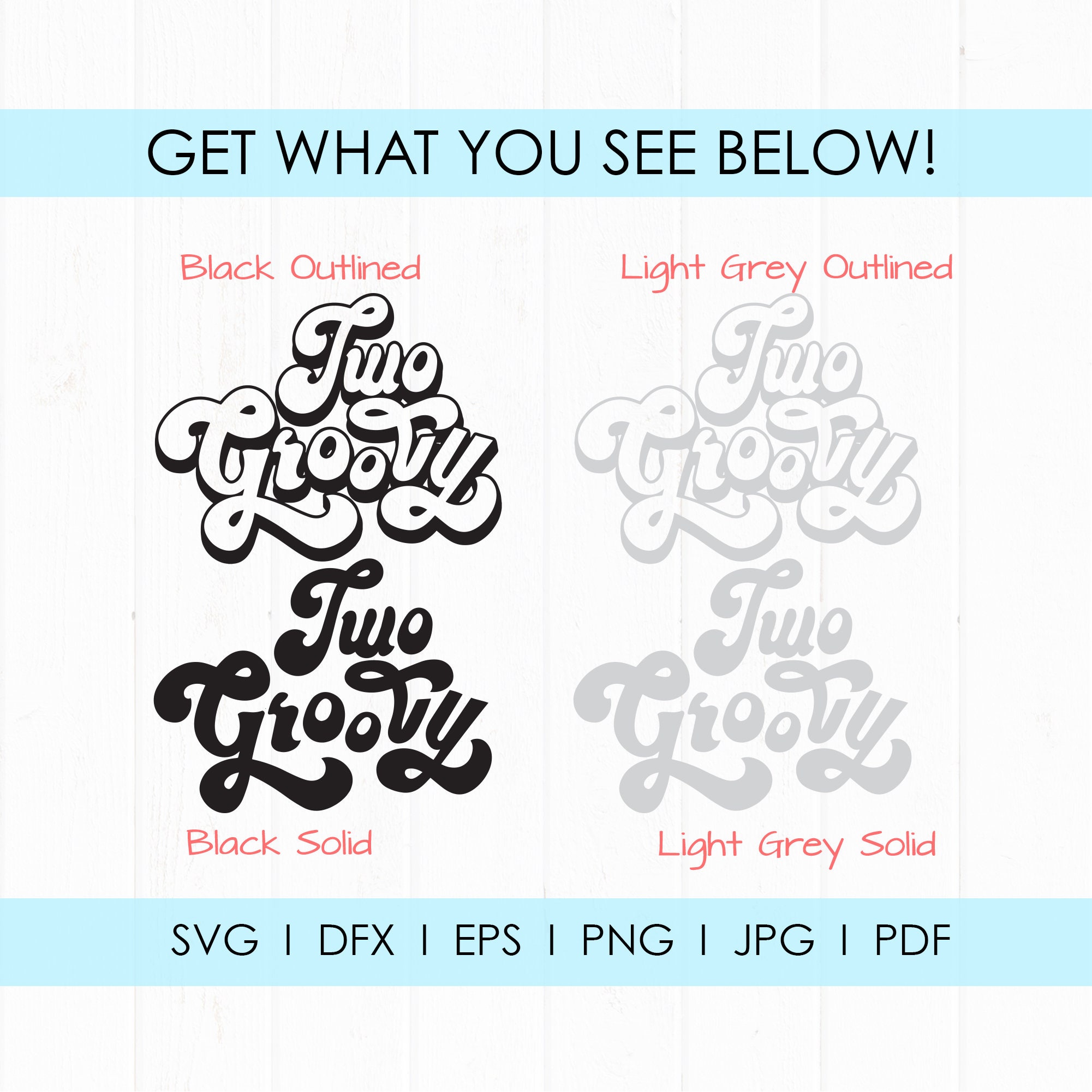 Two Groovy SVG, Groovy Shirt SVG Png Cutting Files for Cricut and ...