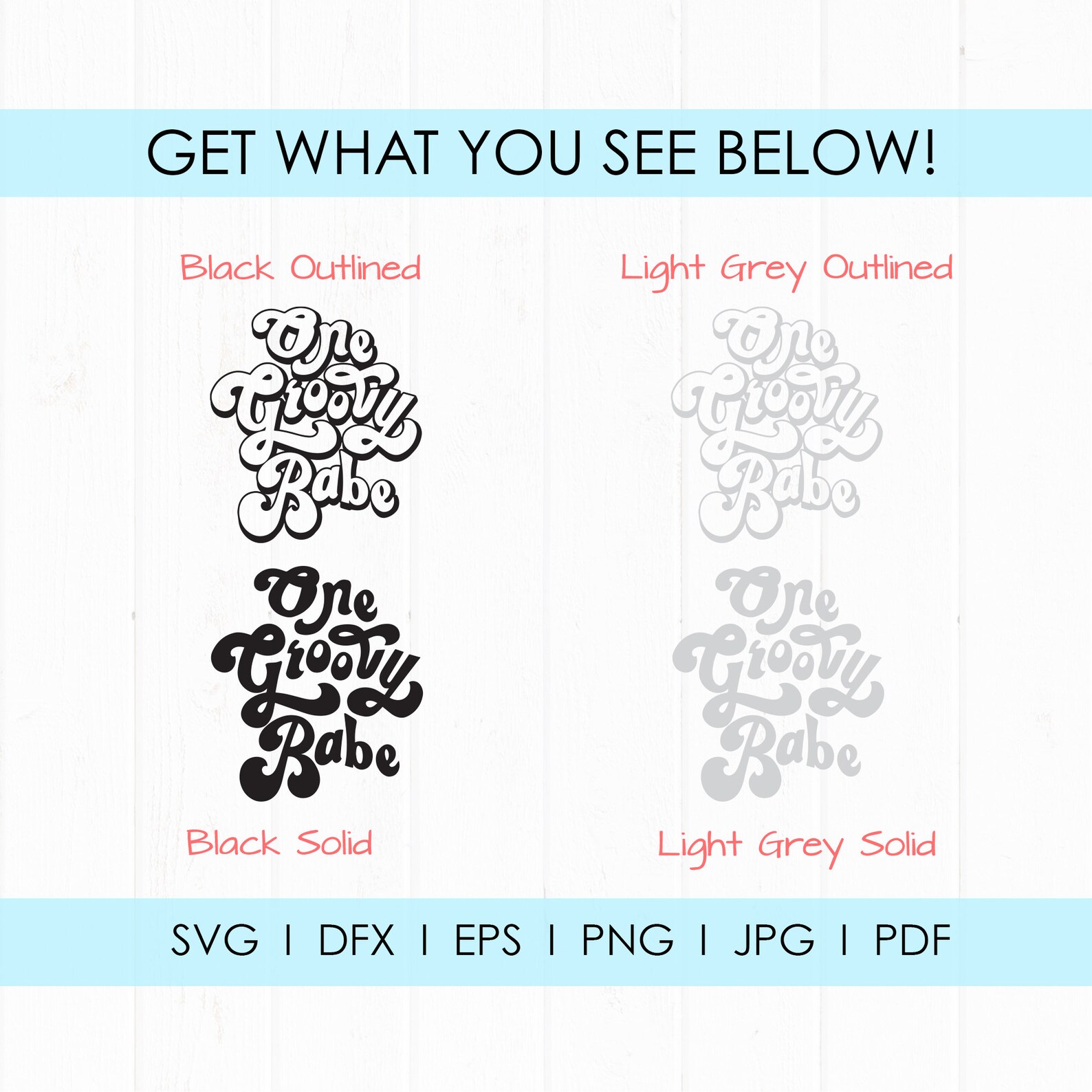 One Groovy Babe SVG Groovy Shirt SVG Png Cutting Files for | Etsy