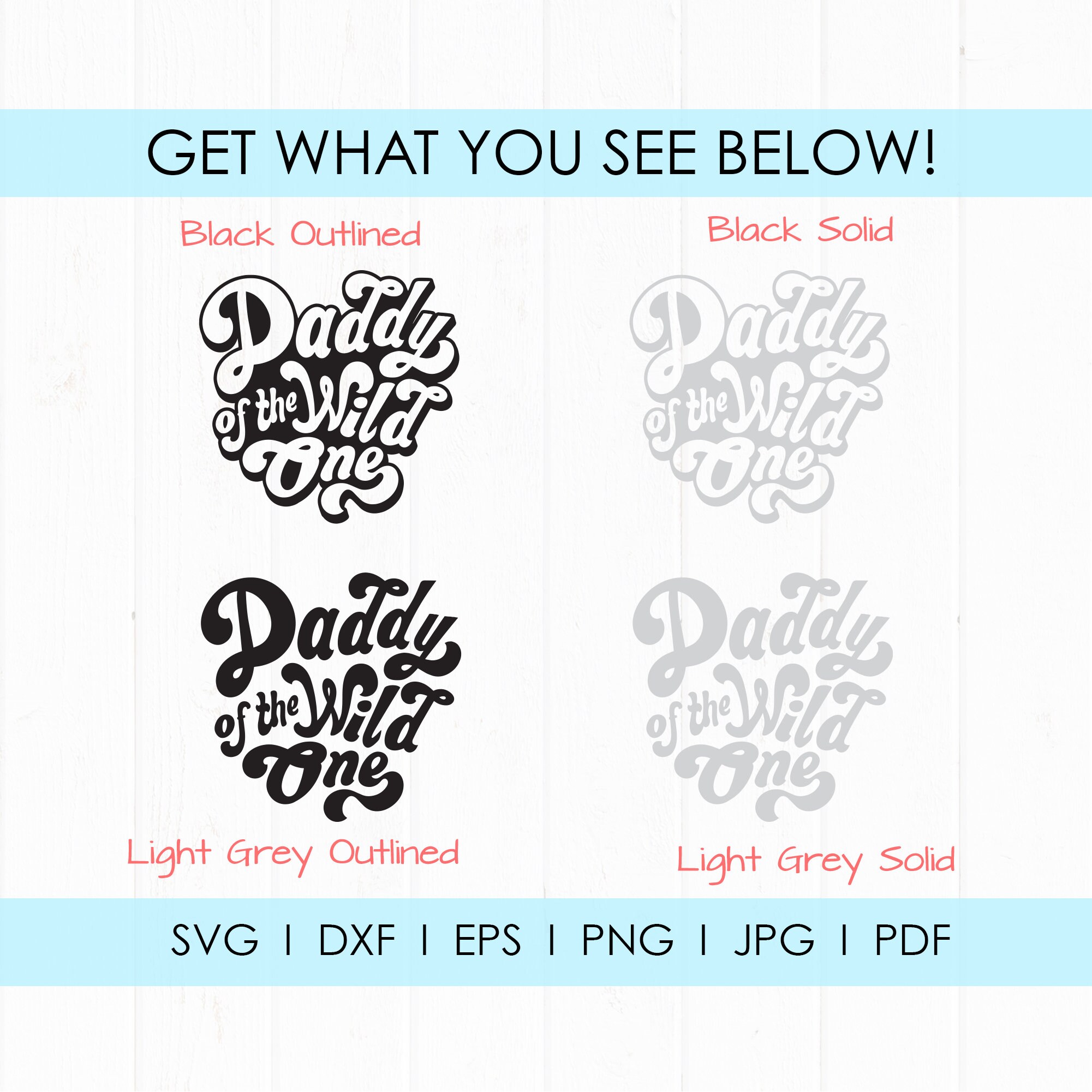 Daddy of the Wild One Svg, Dad Shirt, SVG Png Cutting Files for Cricut ...