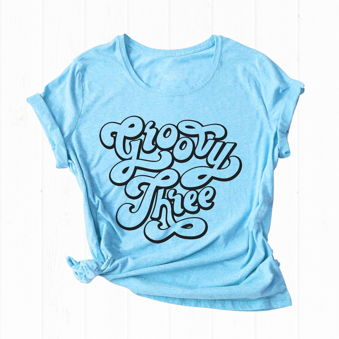 Groovy Three SVG Groovy Shirt SVG Png Cutting Files for | Etsy