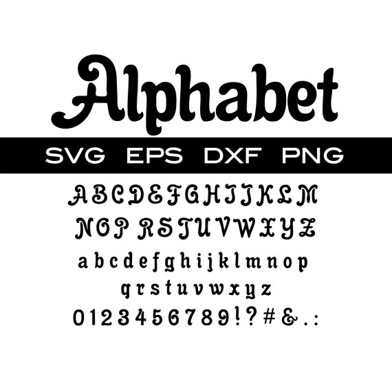 Alfabeto SVG Fuentes SVG Fuente Svg Letras Svg Silueta - Etsy España