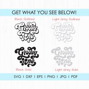 Groovy One Svg, Groovy Shirt SVG Png Cutting Files for Cricut and ...