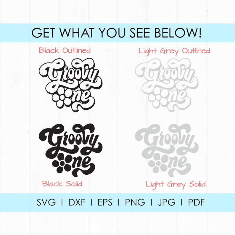 Groovy One Svg Groovy Shirt SVG Png Cutting Files for Cricut - Etsy