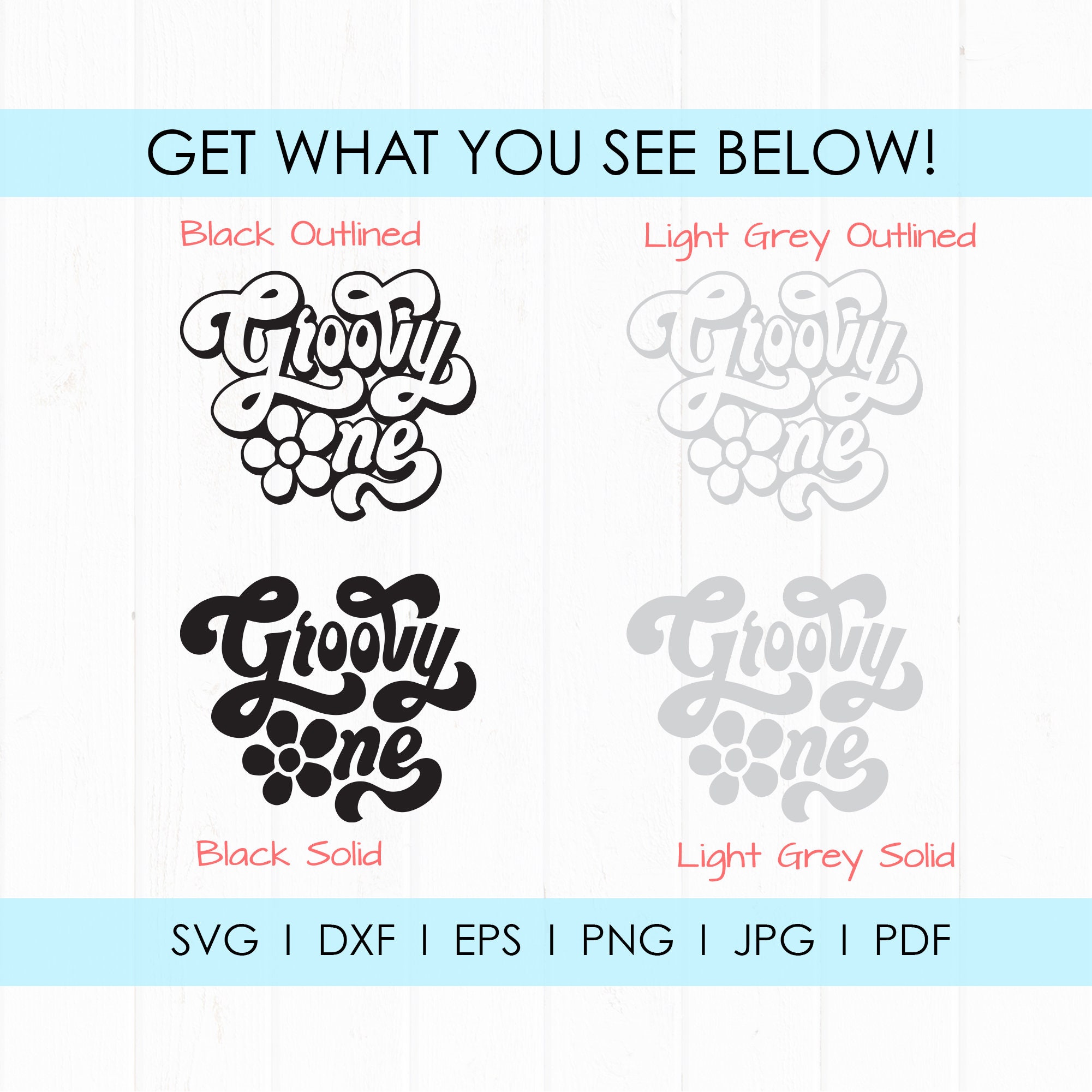 Groovy One Svg Groovy Shirt SVG Png Cutting Files for Cricut - Etsy