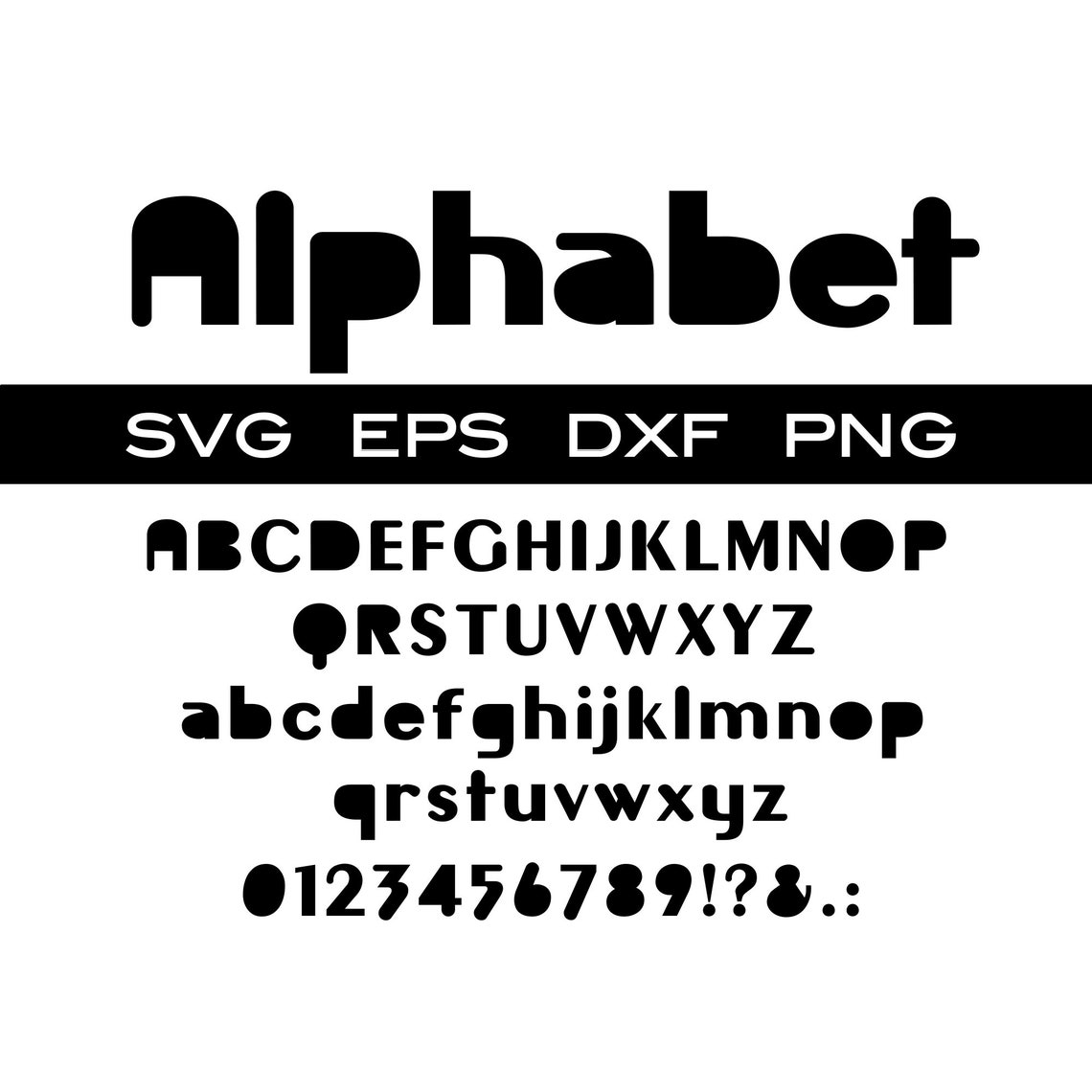 Alphabet SVG SVG Fonts Font Svg Letters Svg Silhouette - Etsy