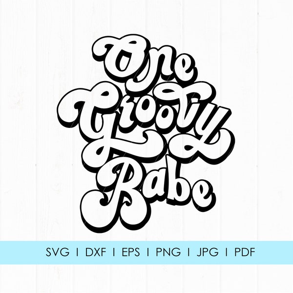 One Groovy Babe Svg - Etsy