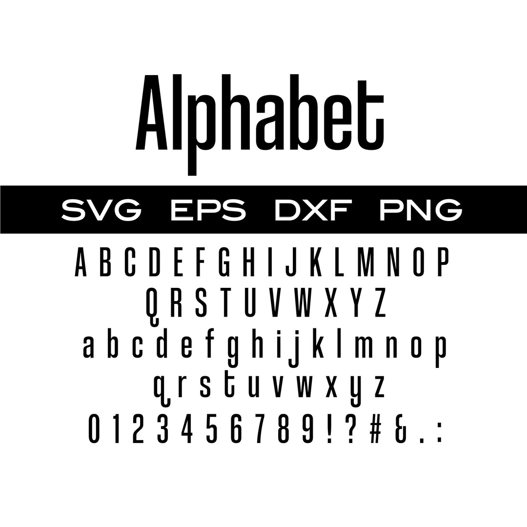 Alphabet SVG SVG Fonts Font Svg Letters Svg Silhouette - Etsy Australia