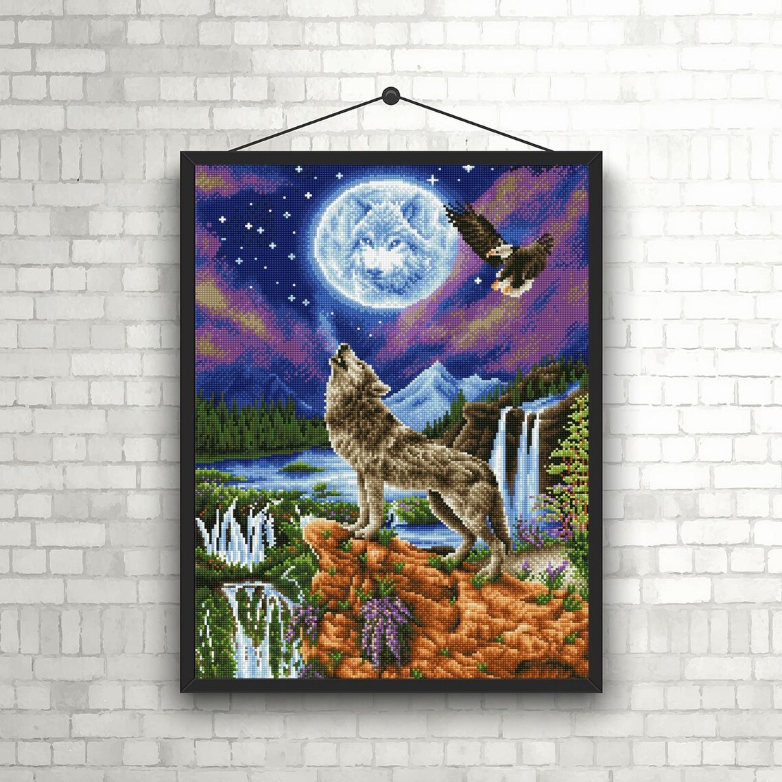 Mystic Wolf Advanced diamond painting Diamond Dotz Kit for | Etsy