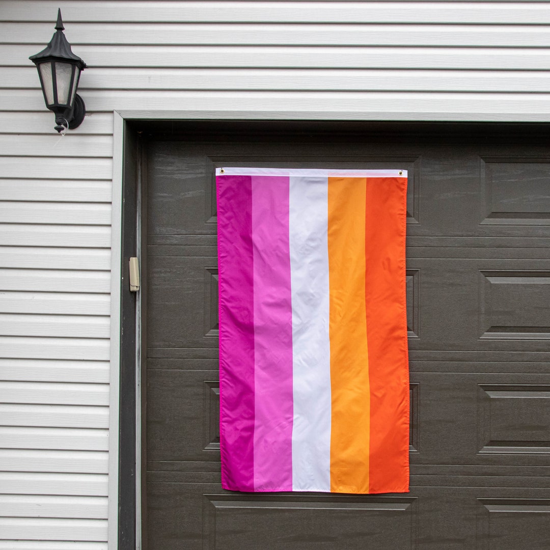 Lesbian Pride Flag 3x5 Or Hand Pride Flag Lesbian Sunset Pride