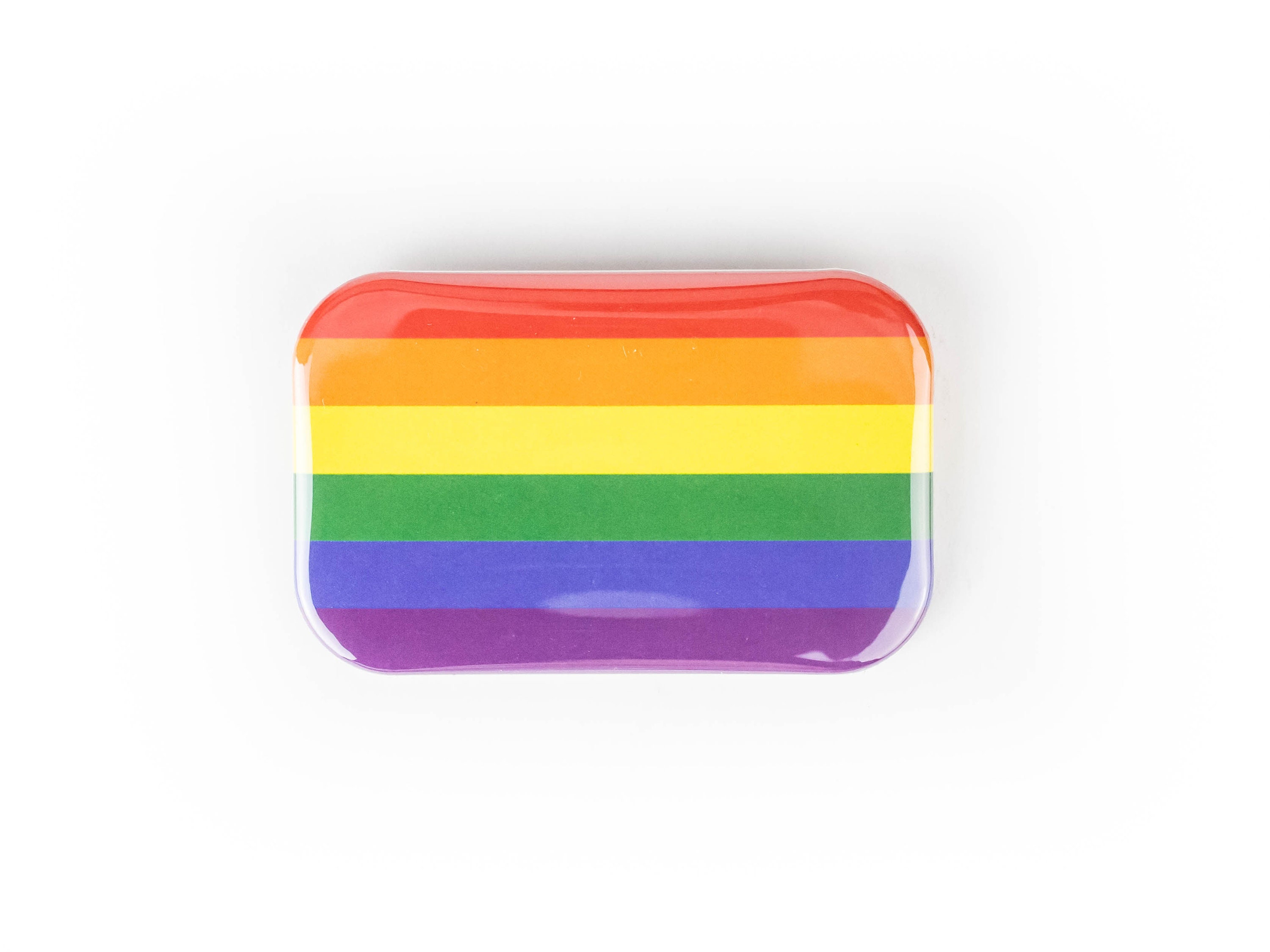 Pride Flag Button or Magnet Rainbow Flag Magnet LGBTQ - Etsy