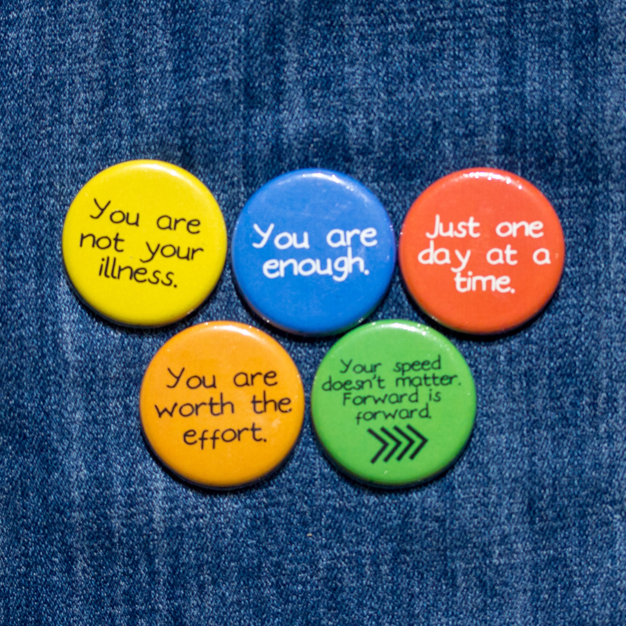 Positive Affirmations Buttons or Ceramic Magnets: Positive Self Talk ...