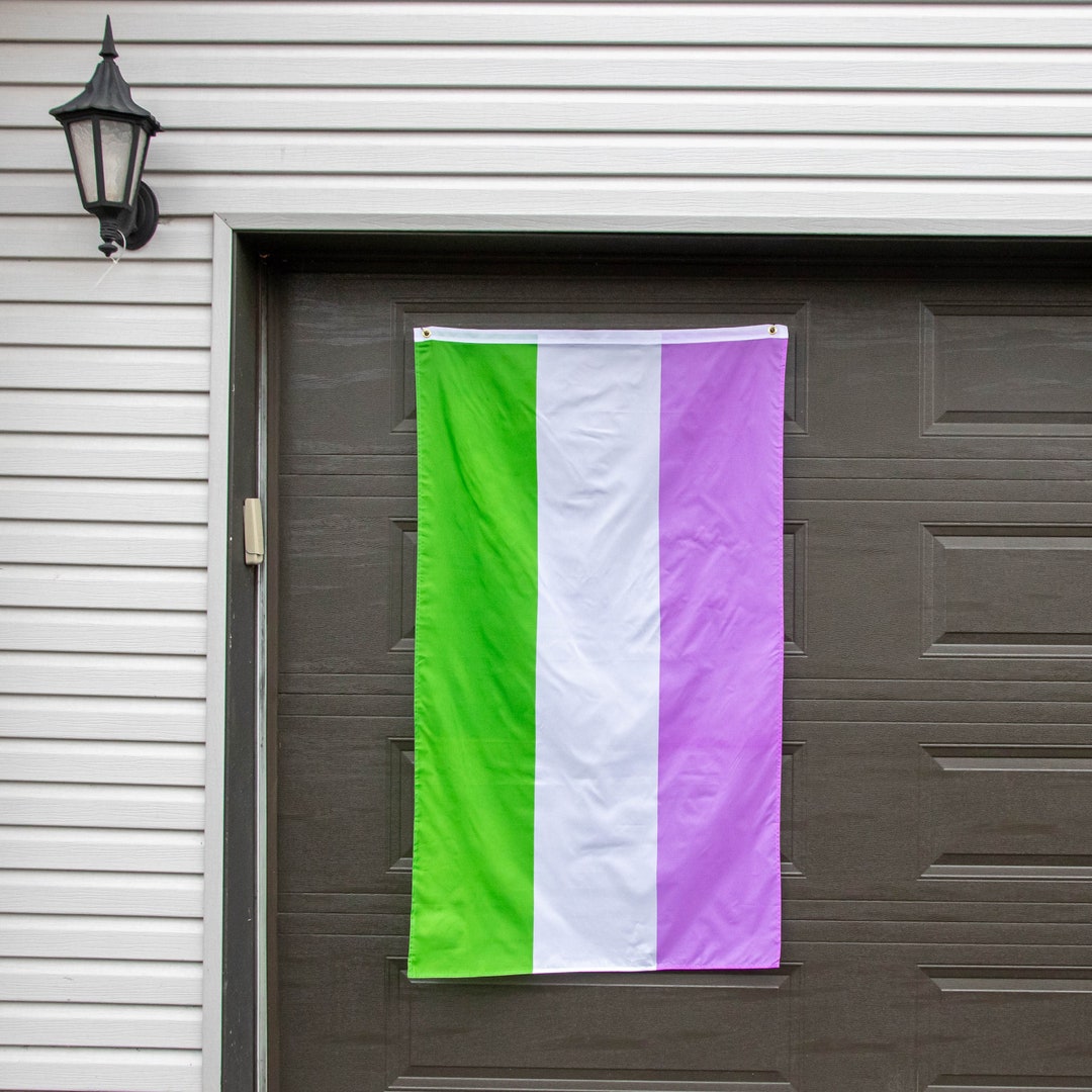 Genderqueer Pride Flag, 3x5' or Hand Pride Flag, Pride Festival Flag - Etsy
