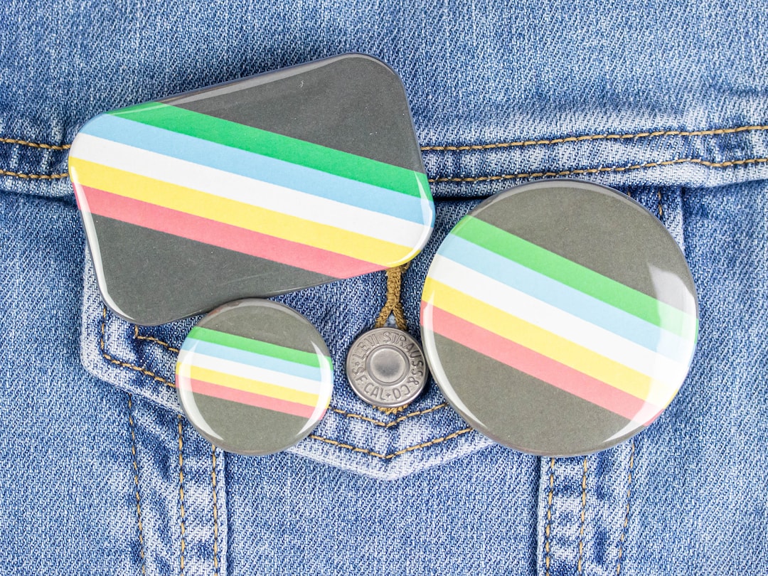 Disability Pride Flag Button, Disability Pride Magnet - Lighter Color ...