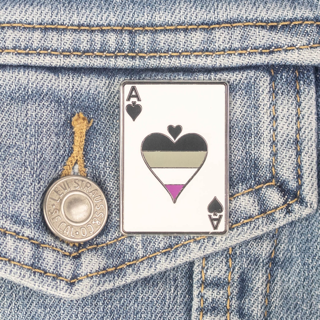 Asexual Ace Enamel Pin - Queer Pins, Asexual Pins - Etsy