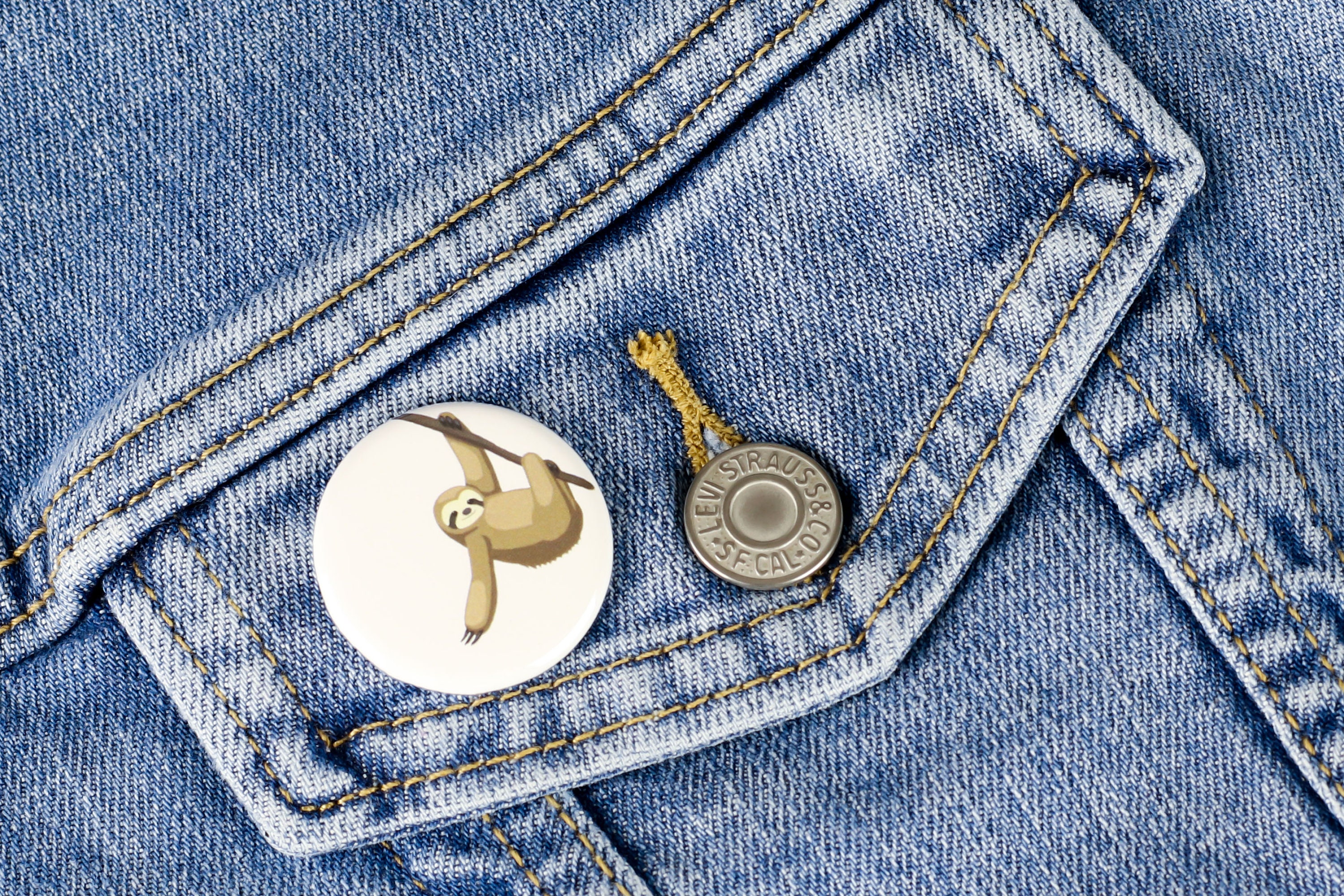 Sloth Magnets Sloth Buttons pack of 5 Sloth Birthday - Etsy Canada