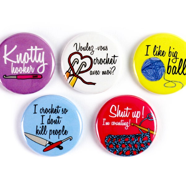 Crocheted Magnets Etsy