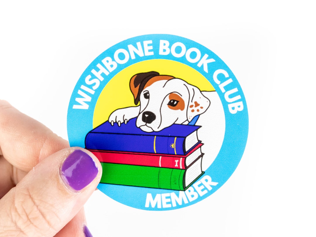 Wishbone Book Club Nostalgic Sticker - Etsy