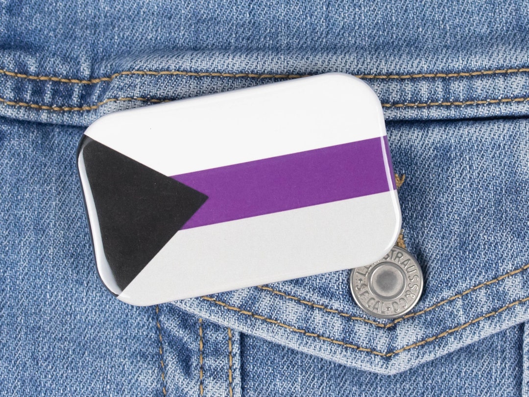 Demisexual Flag Button or Magnet- LGBTQ Pride, Demi Pride Magnet, Queer ...