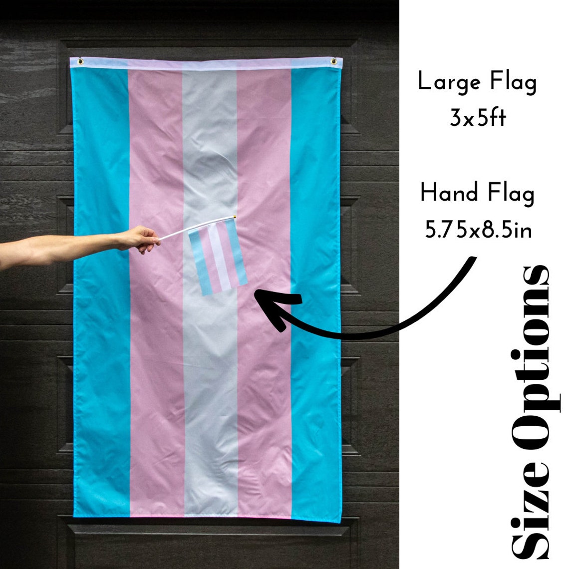 Transgender Pride Flag 3x5' or Hand Pride Flag Trans - Etsy Canada