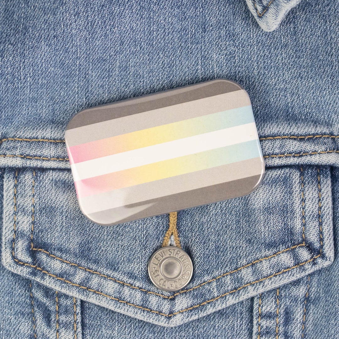 Demifluid Flag Button or Magnet Demifluid Pride, Trans Pride Magnet ...