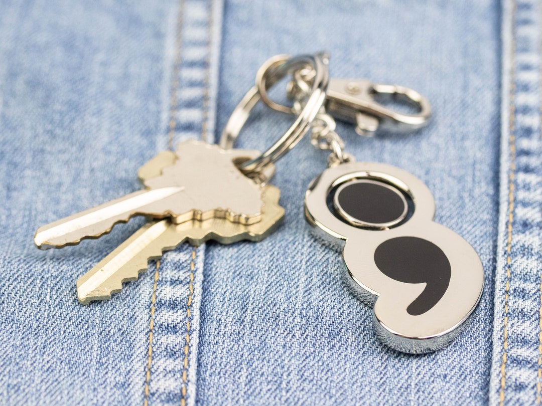 Semi-colon Keychain - Mental Health Key Chain - Semi-colon Project Key ...