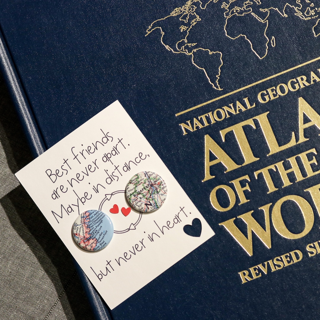 Personalized Long Distance Friendship Card: Pick Your Cities or ...