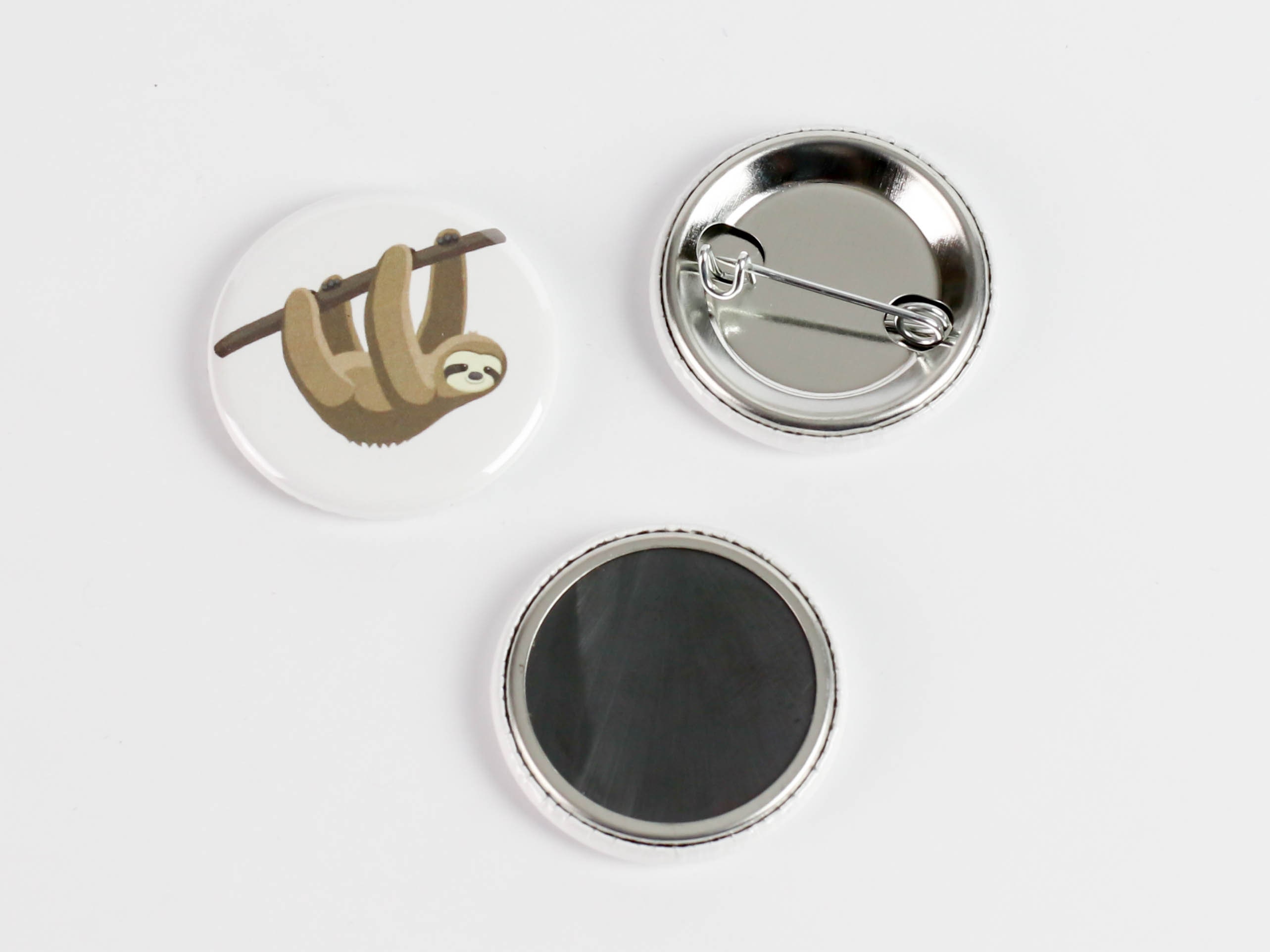 Sloth Magnets Sloth Buttons pack of 5 Sloth Birthday | Etsy Canada