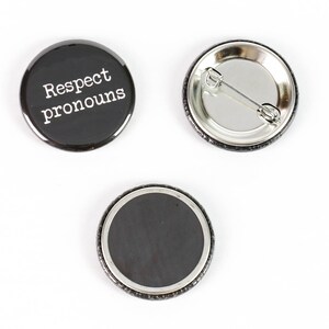 Pronoun Pinback Buttons - Pronoun Magnets- Pick Your Pack: She, He ...