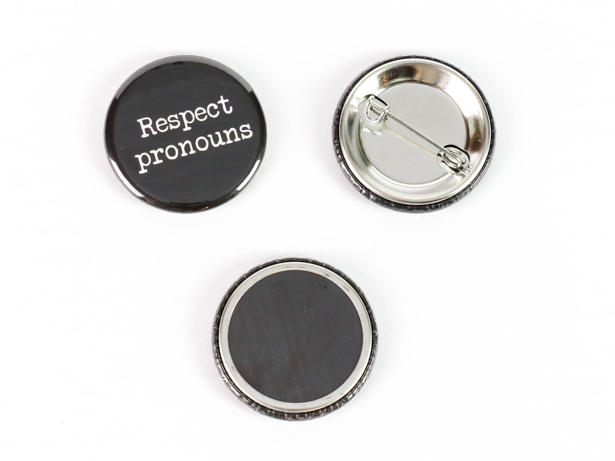 5pk Pride Flag Pronoun Pinback Buttons Pronoun Magnets Pick - Etsy Canada
