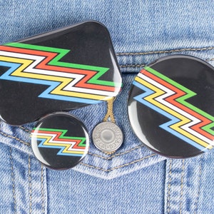 Disability Pride Flag Button, Disability Pride Magnet - Design by Ann ...