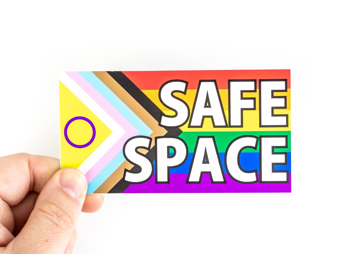 Safe Space Sticker Queer Die-cut Sticker Supports the Ten Oaks Project ...