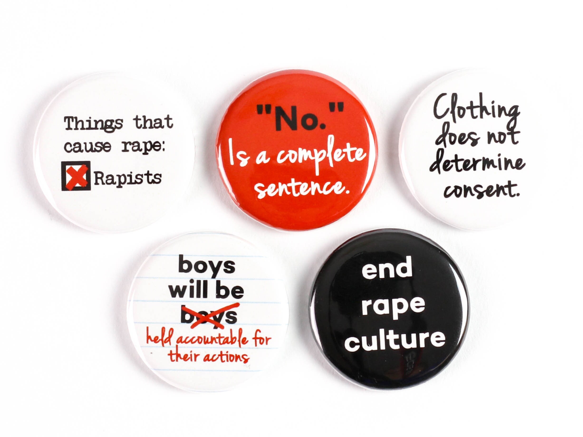 End Rape Culture Buttons or Ceramic Magnets: Women's | Etsy