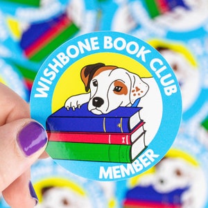 Wishbone Book Club Nostalgic Sticker - Etsy