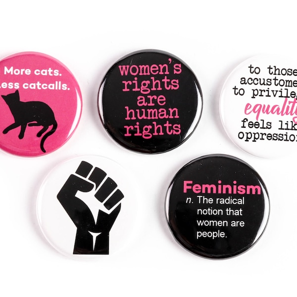 Feminist Buttons - Etsy