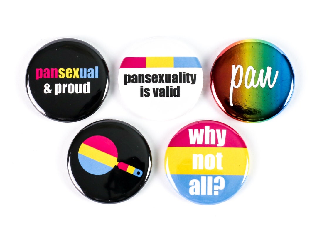 Pansexual Pride Buttons, Pan Pride Magnets: Pinback Buttons or Strong ...