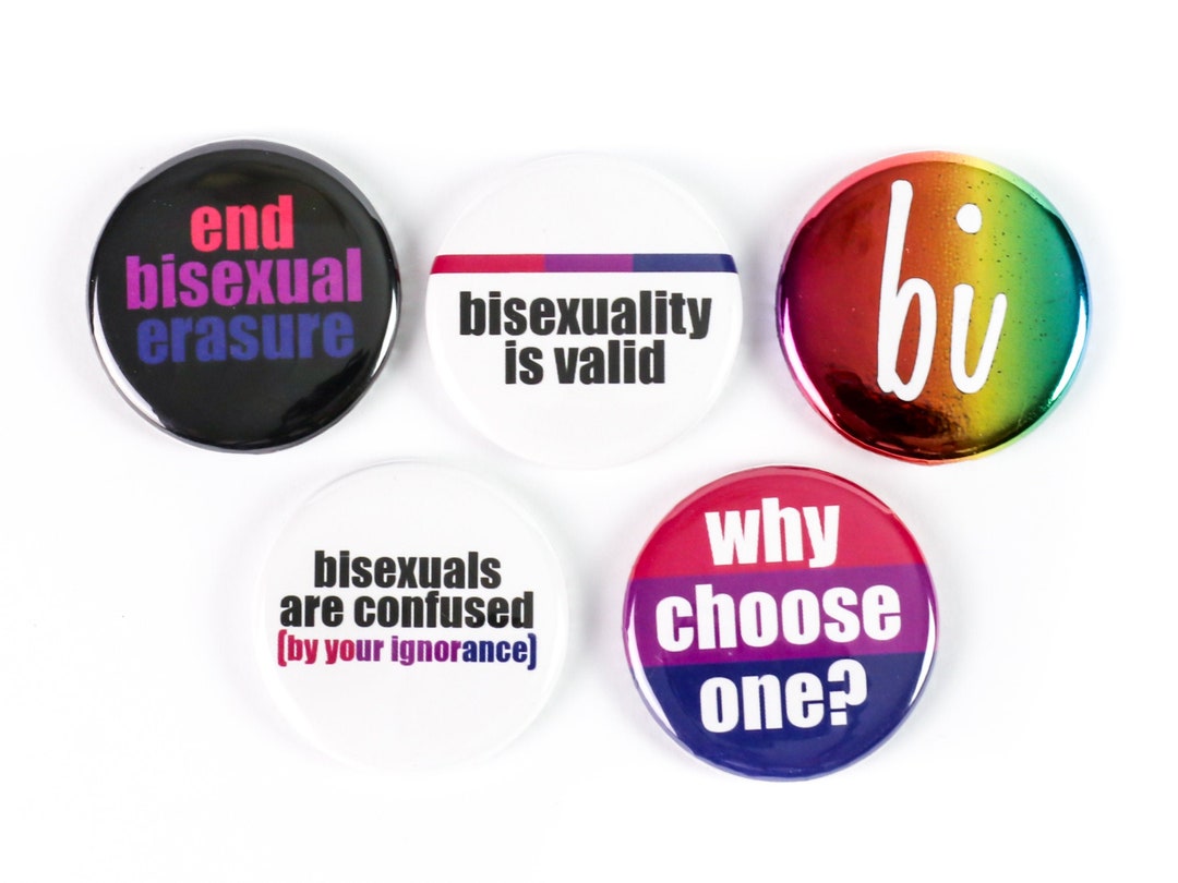 Bisexual Pride Buttons, Bi Pride Magnets: Pinback Buttons or Strong ...