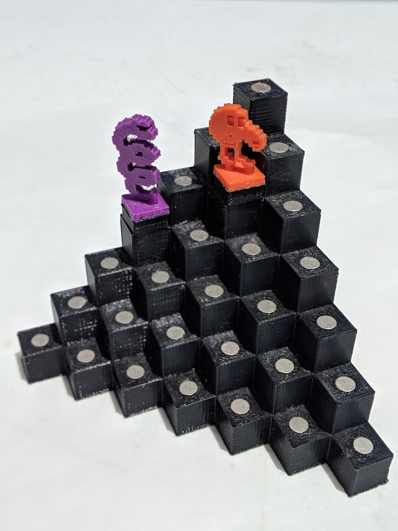 Qbert Pyramid Toy/game With Qbert & Coily | Etsy