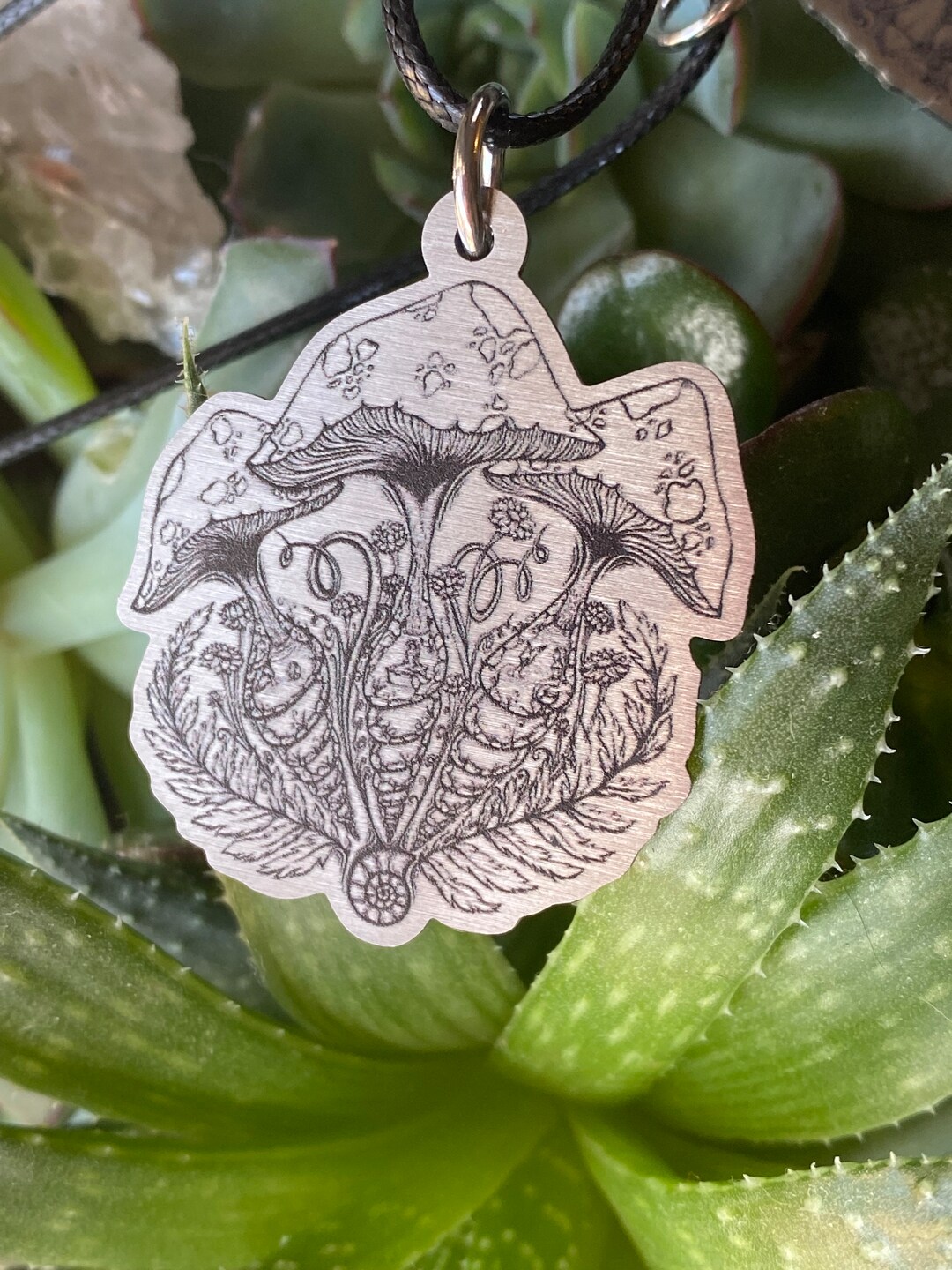 Crystal Mermaid Grotto Stainless Steel Pendant / Original Art by ...