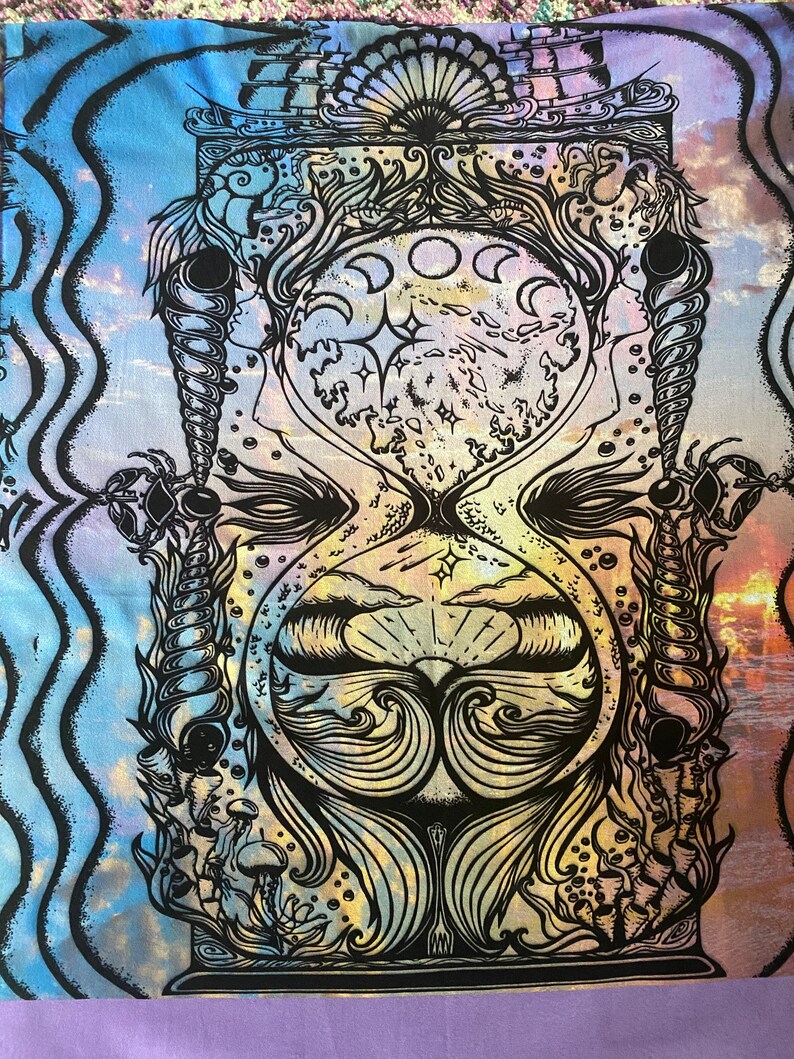 Pashmina / Fathoms Below Mermaid Pashmina / Original Art by Melanie ...