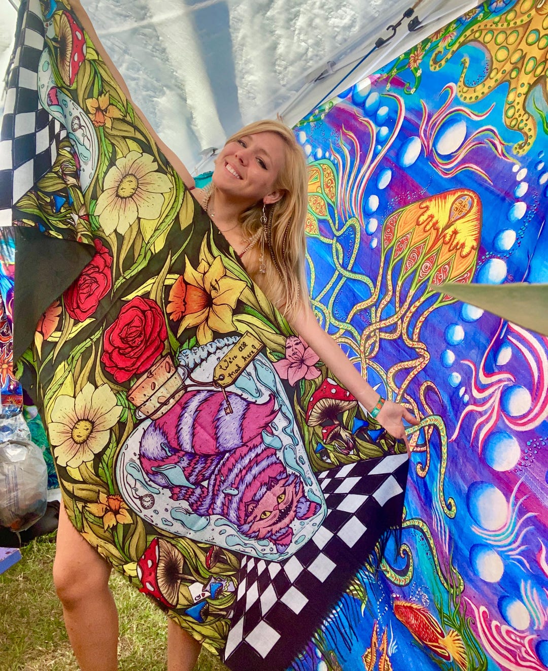 Pashmina / Cheshire Pashmina / Original Art by Melanie Bodnar ...