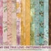 Romantic Floral Paper Pack, Rose Pattern, Valentine's Day Paper ...