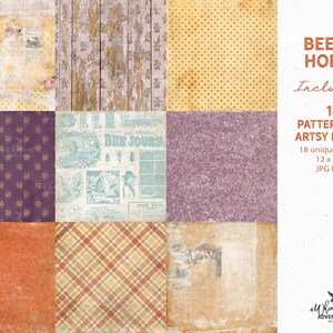 Bee My Honey, Digital Paper, Beekeeper Gift, Save the Bees, Instant ...