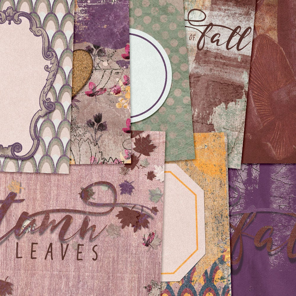 Printable Journal Cards for Scrapbook Pages Fall Themed | Etsy