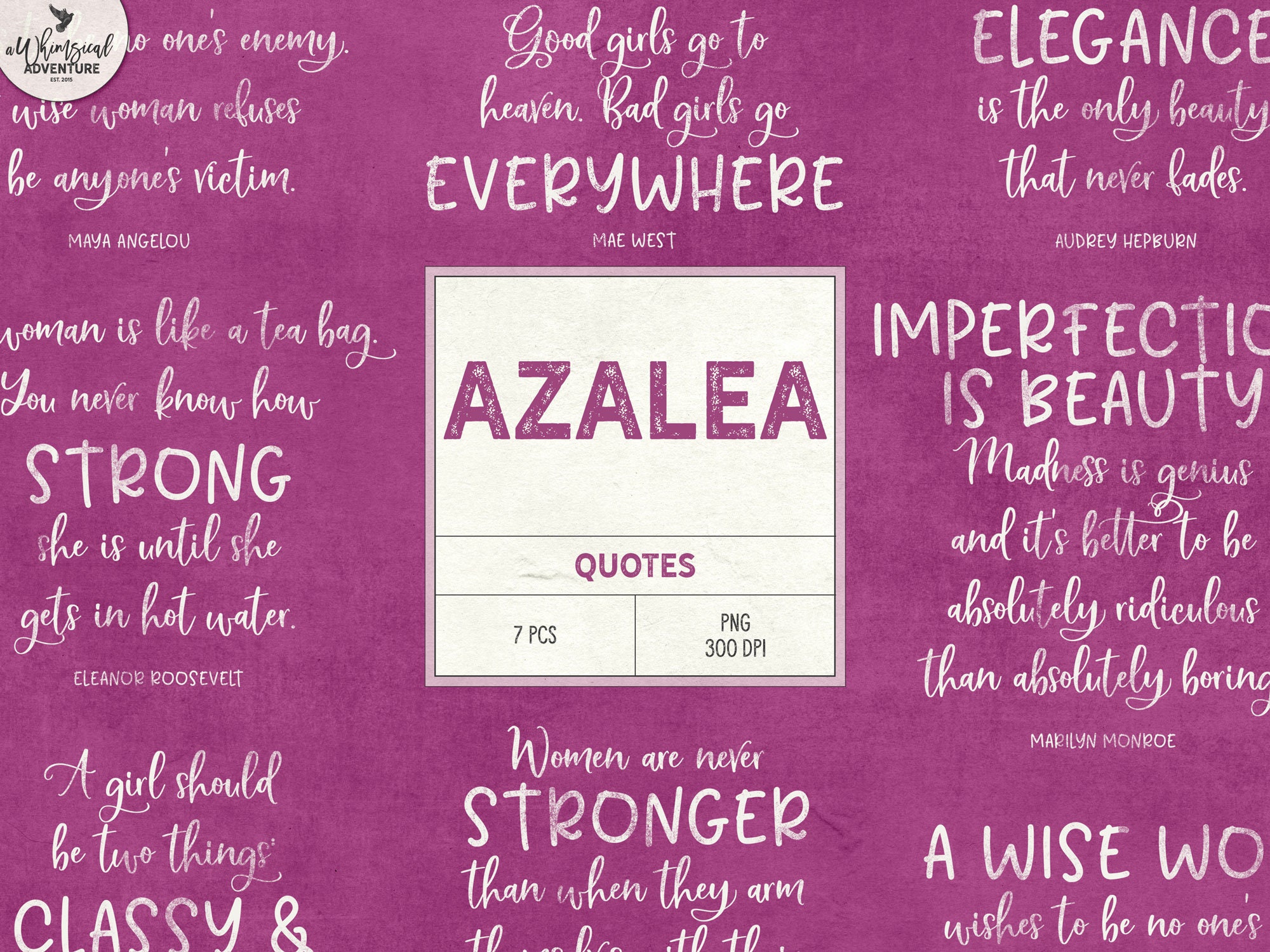 Azalea Scrapbook Elements Digital Word Art Instant Download - Etsy