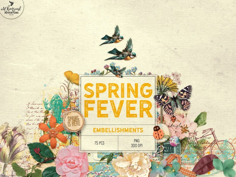 Spring Flowers Bundle Best Value Spring Colorful Digital - Etsy