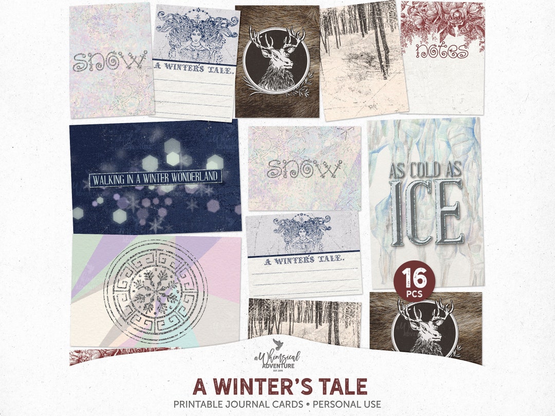 Winter, Project Life Scrapbook Supplies, Snow Queen, Printable Pocket ...