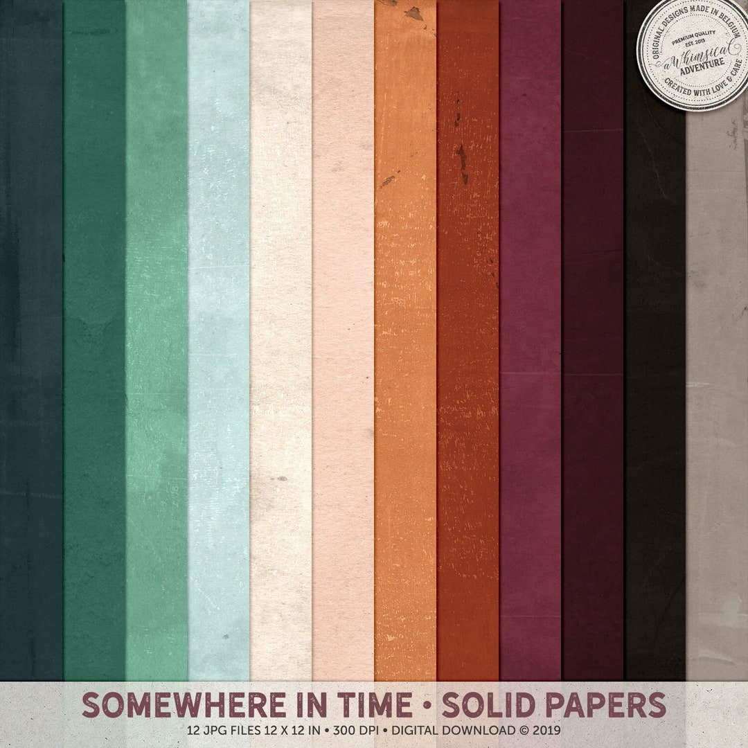 The Power of Time, Handmade Digital Cardstock, Unicolor Cardboard ...