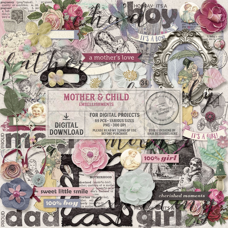 Scrapbook Kit for Pregnancy Journal Memory Baby Book Newborn - Etsy