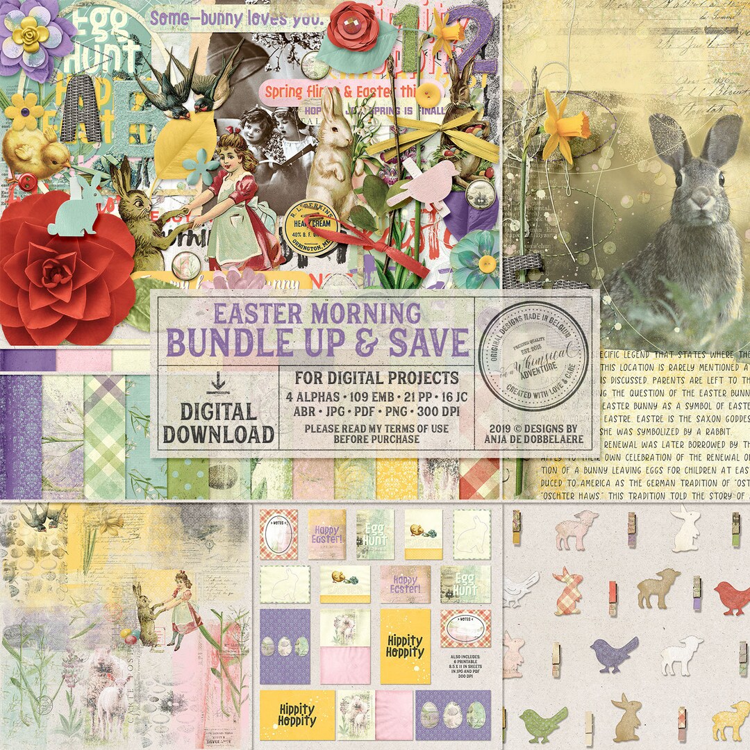 Easter Bunny, Best Value, Bundle Deal, Easter Basket, Egg Hunt, Clip ...